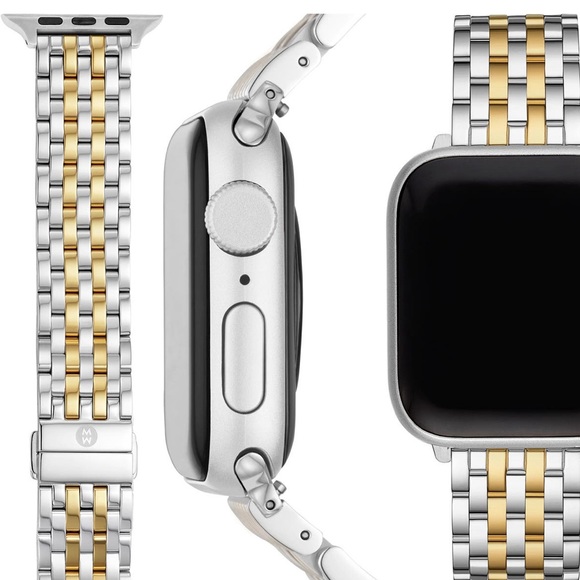 Michele | Jewelry | Michele 2mm Apple Watch Bracelet Watch Stainless ...